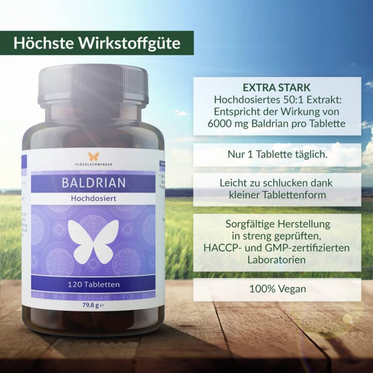 Baldrian Tabletten - Extra stark von FLÜGELSCHWINGER